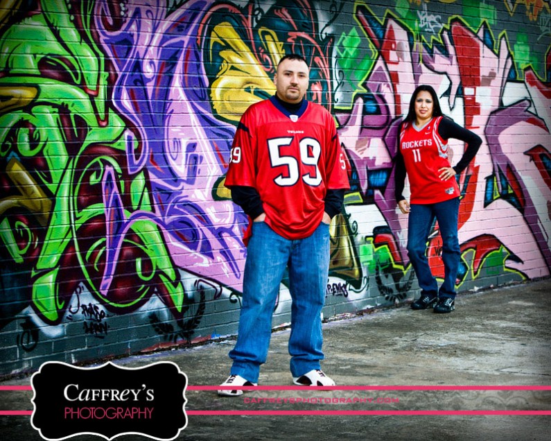 Edgy Engagement Photos of Loree and Robert in Houston